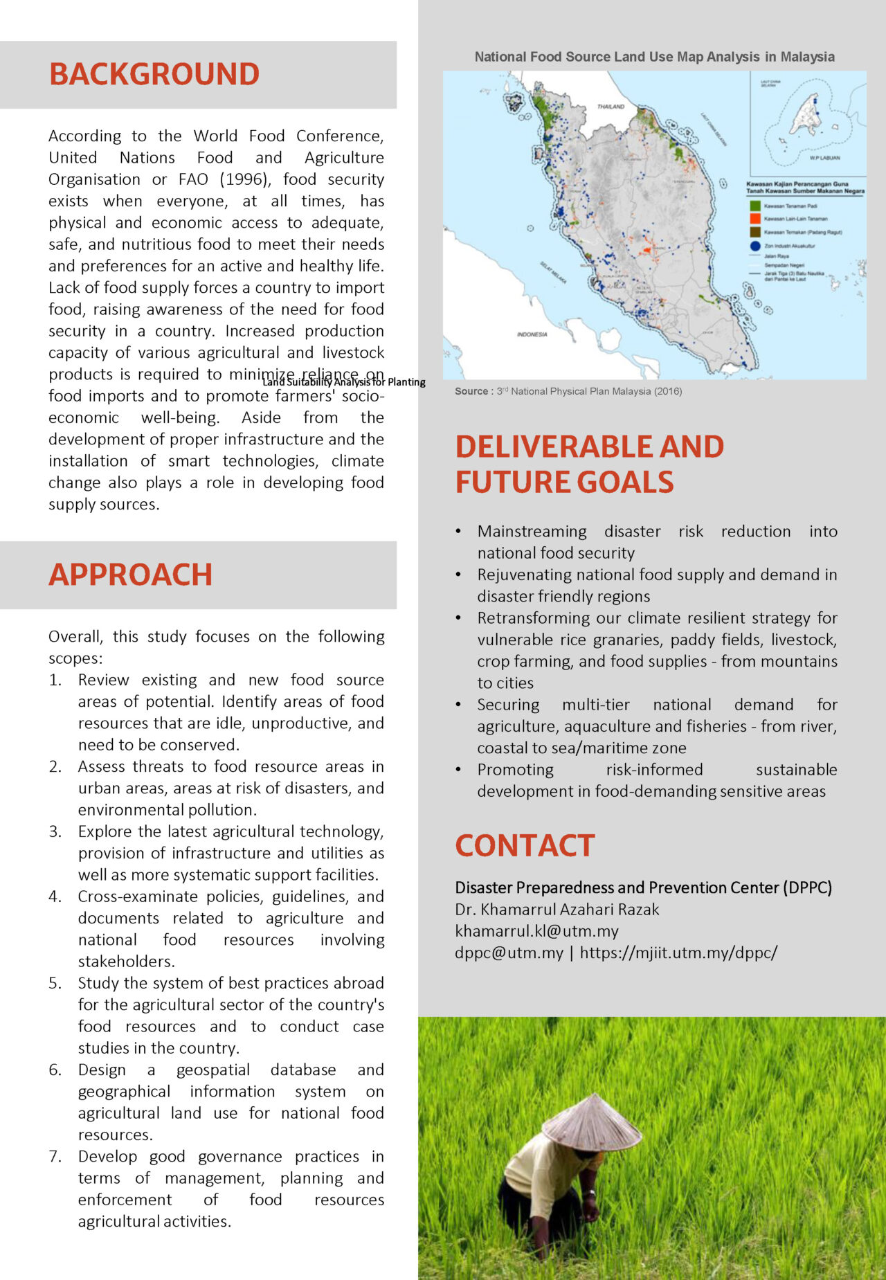 National Food Security and Risk Informed Land Use Planning Study ...